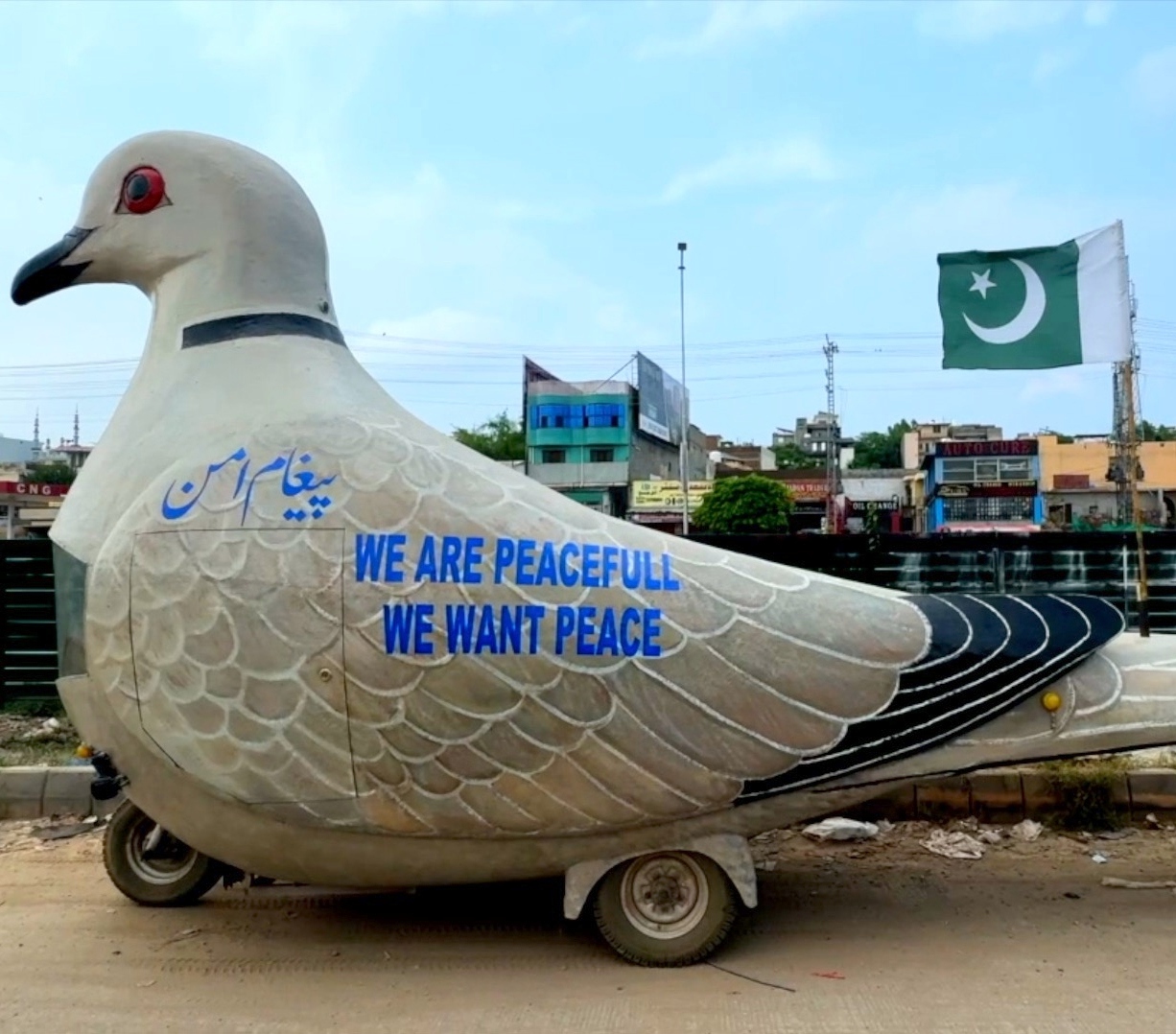 ’تقسیم مت ہوں‘، امن کا پیغام شہر شہر پہنچاتی ’فاختہ‘ | Urdu News – اردو ...